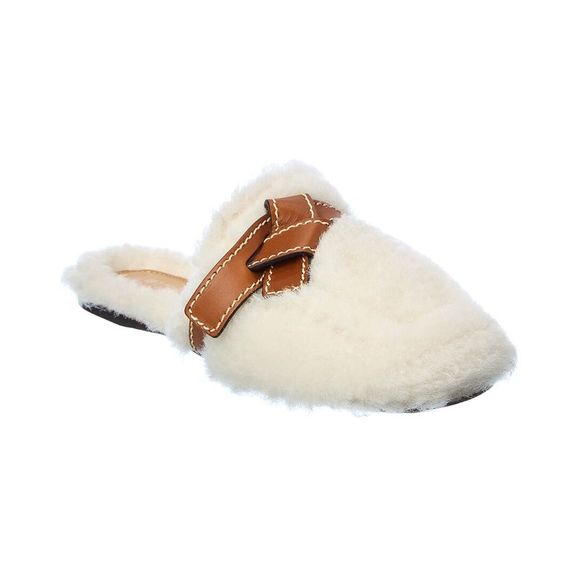 Loewe | Shoes | Loewe Gate Shearling Leather Mule | Poshmark